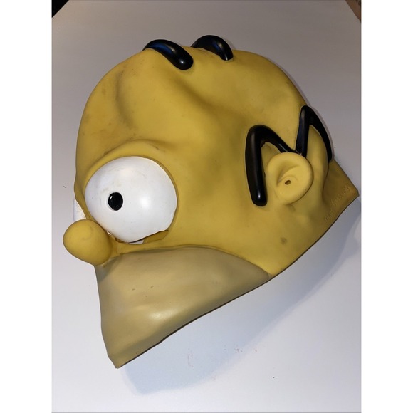 Costumes | Homer Simpson Disguise Halloween Latex Mask 205 Matt ...